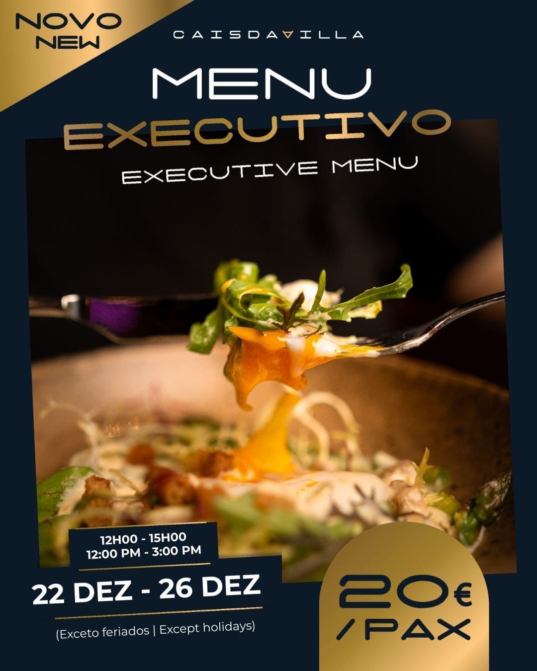 Executive Menu - Lunch (Monday - Friday)